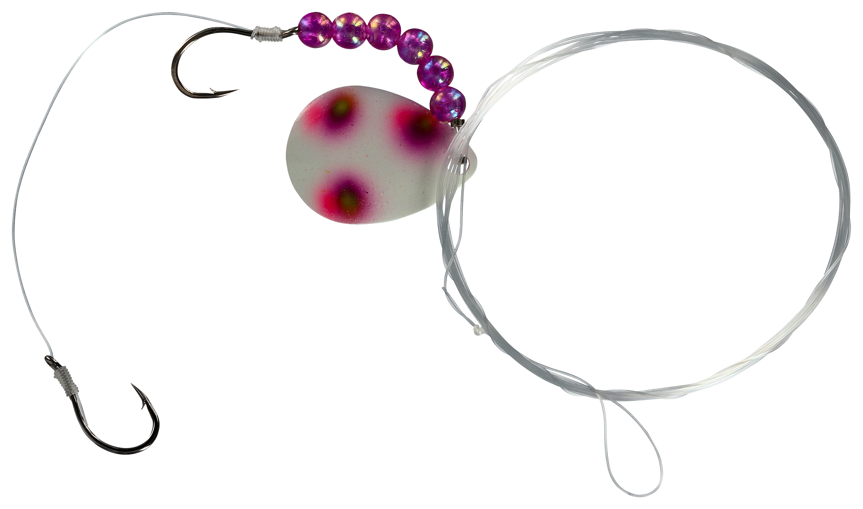 Cabela's Walleye Spinner Harness Rig - #3 Blade - Buck Muffin Glow ...